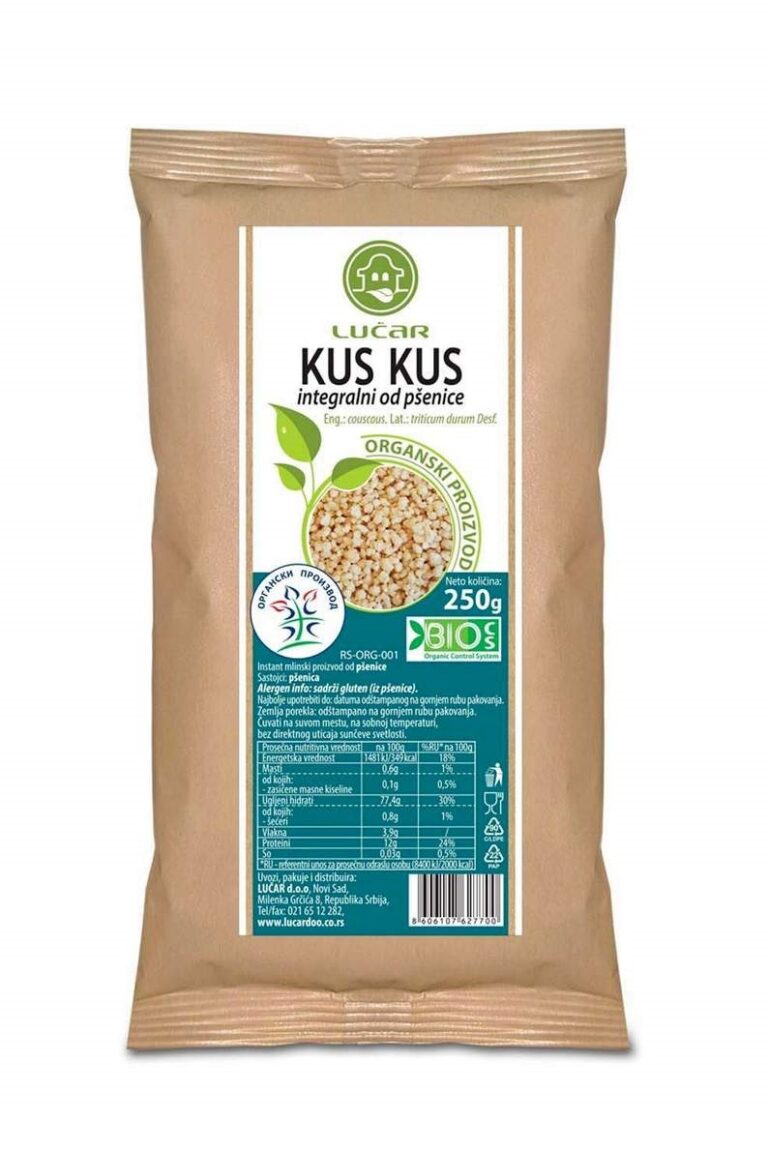 KUS KUS INT.ORGANIK 250G LUCAR | ZDRAVA HRANA ONLINE